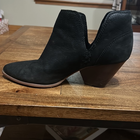 Frye | Shoes | Frye Reina Cut Out Black Cowboy Ankle Bootie Size 9 ...